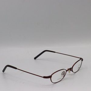Massimo | Accessories | Unisex Oval Burgandy Thin Rim Titanium Frame ...